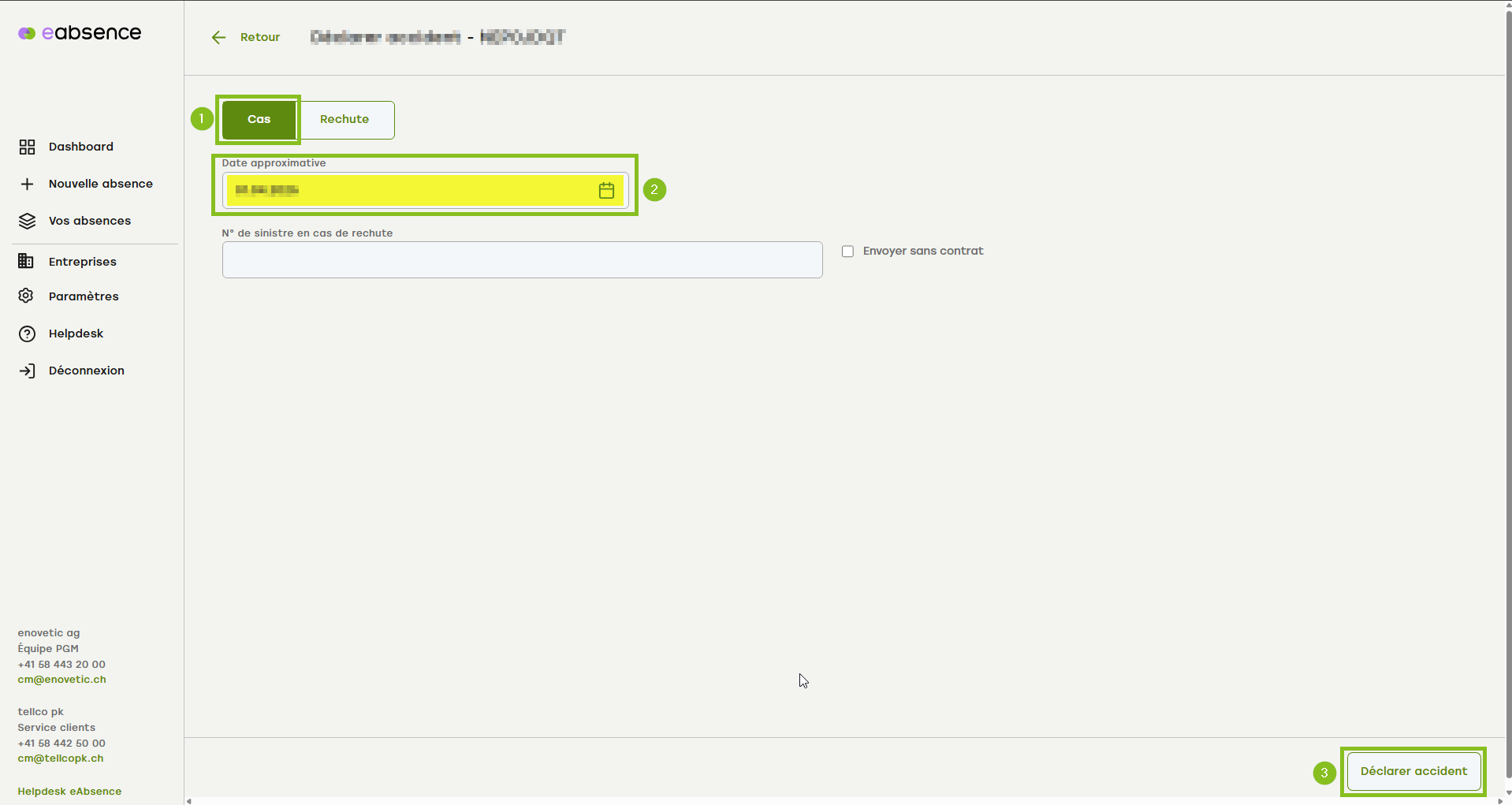 Annoncer l’accident à la SUVA - Entreprises de location de services / utilisateur EasyTemp ...